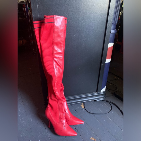 Shoes | Brand New Genuine Leather Red Otk Boots | Poshmark